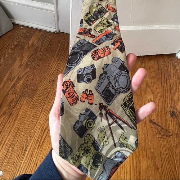 Accessories | Vintage Retro Camera Film Print Tie | Poshmark